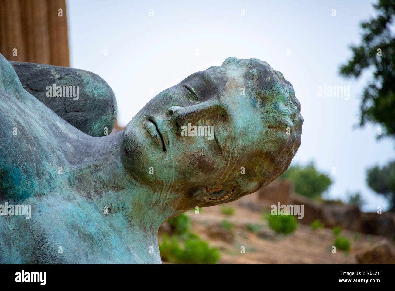 Broken Statue of Icarus - Agrigento - Italy Stock Photo - Alamy