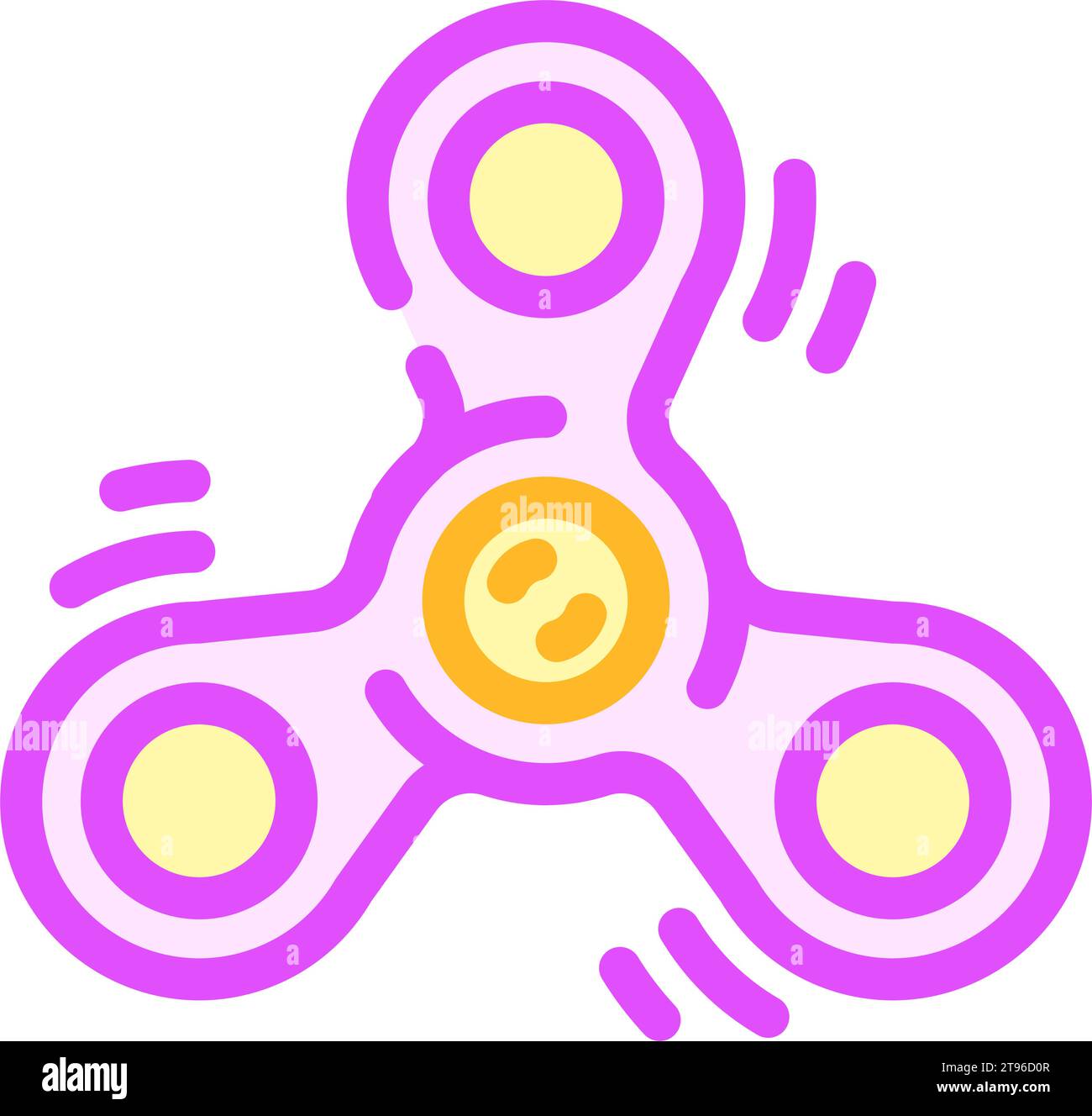 fidget spinner fidget toy color icon vector illustration Stock Vector ...