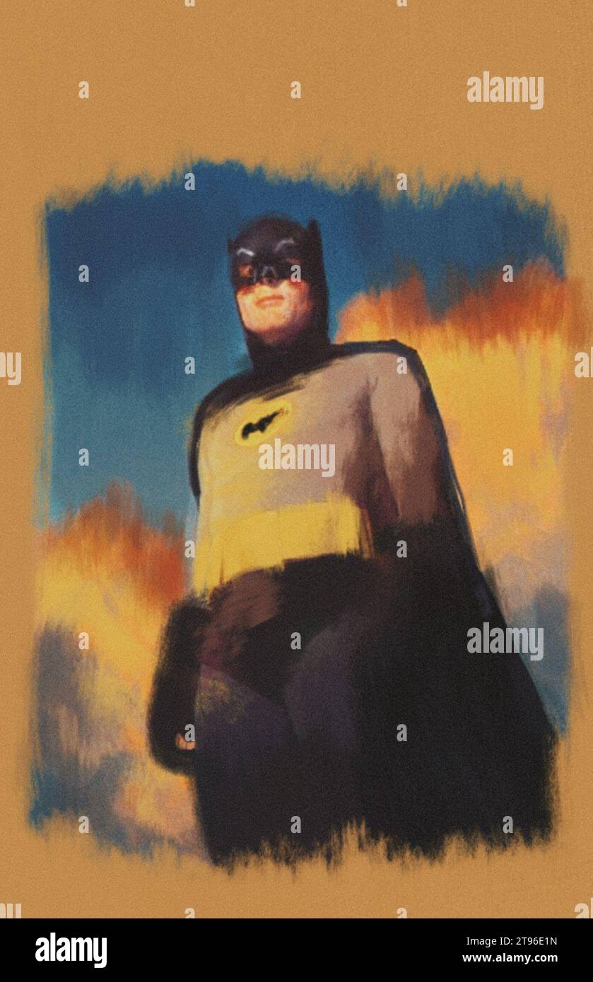 Batman Adam West Art Stock Photo - Alamy