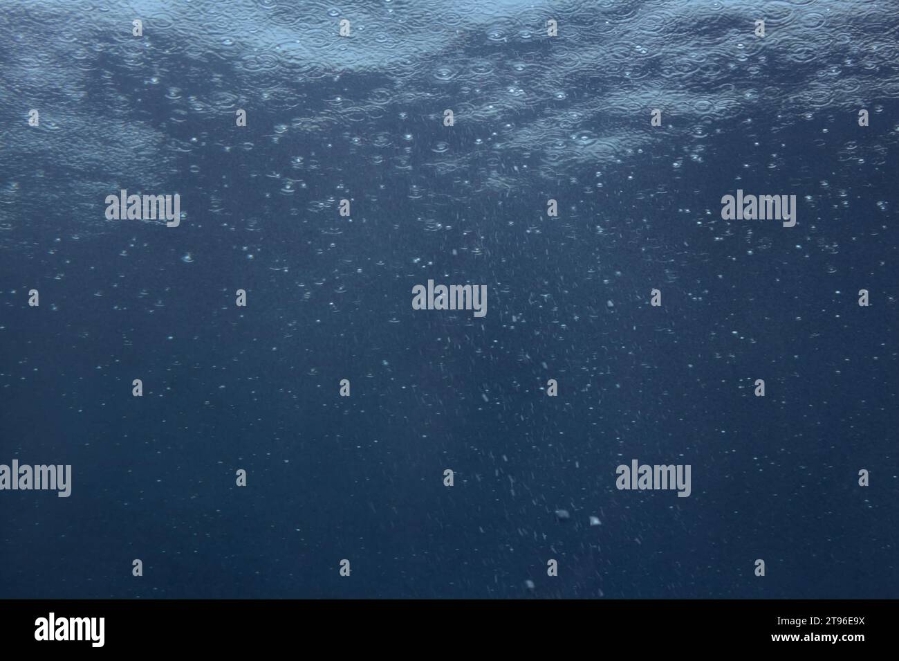 Rain on the water seen from below the surface Stock Photo - Alamy
