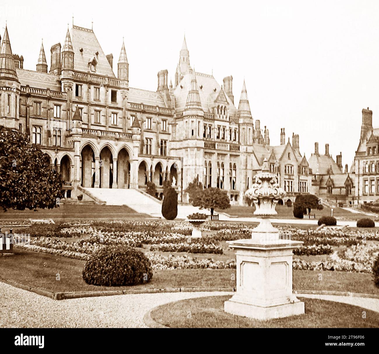 Eaton Hall, Cheshire, Victorian period Stock Photo - Alamy