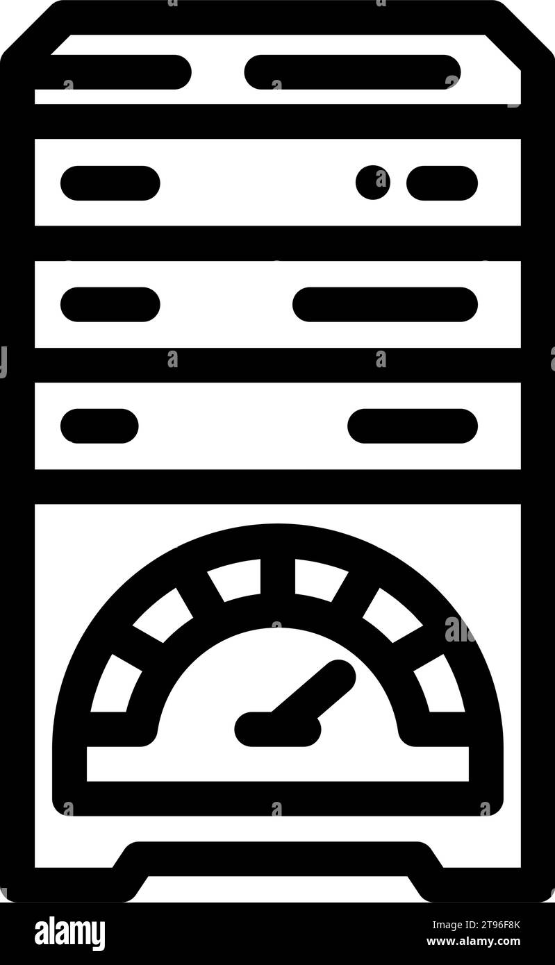 Database performance line icon Cut Out Stock Images & Pictures - Alamy