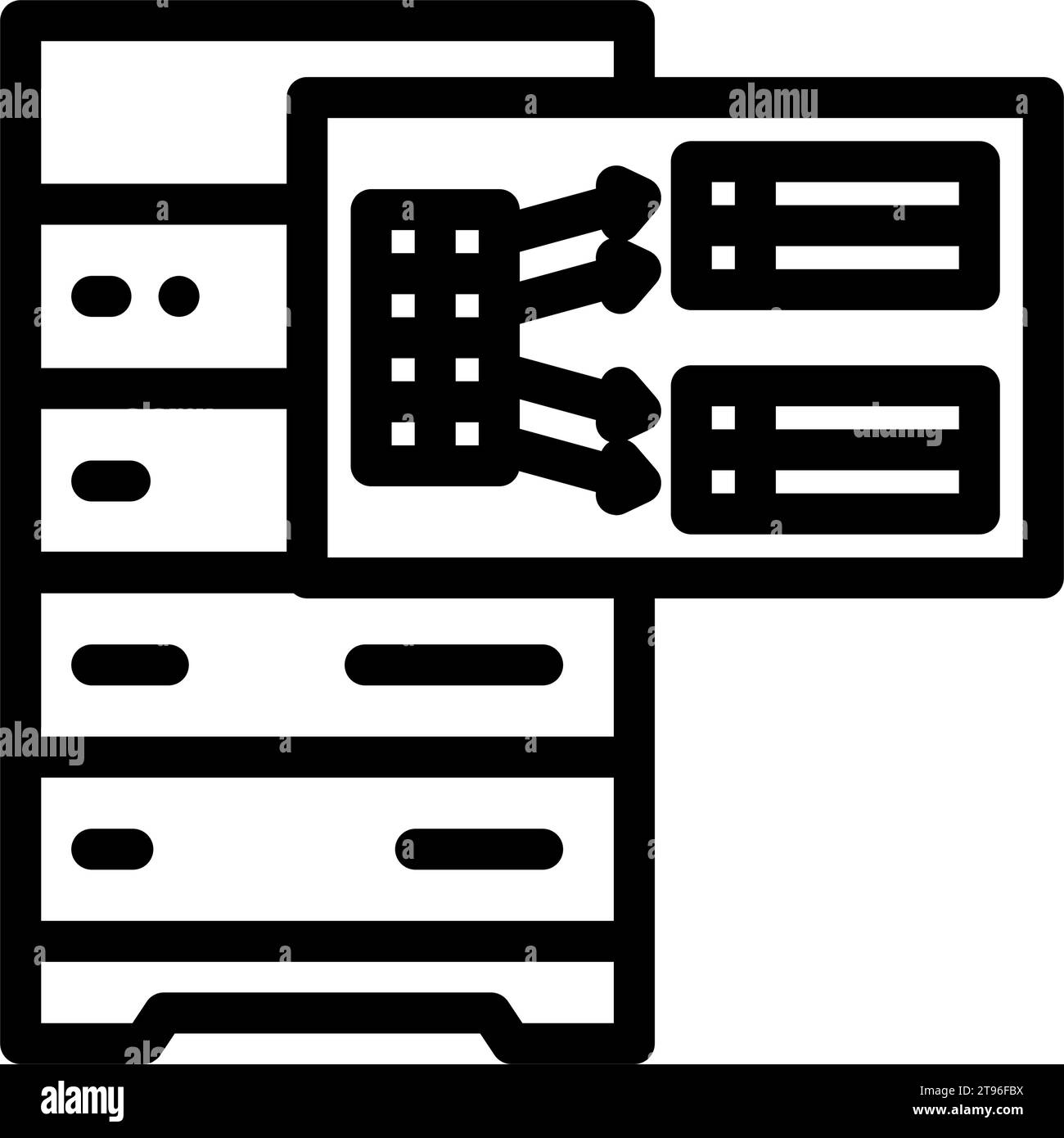 indexing data database line icon vector illustration Stock Vector Image & Art - Alamy