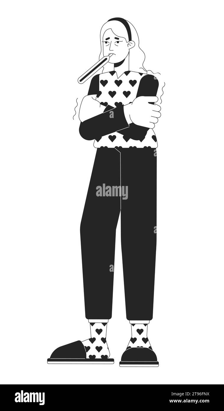 Sick girl in white Cut Out Stock Images & Pictures - Alamy