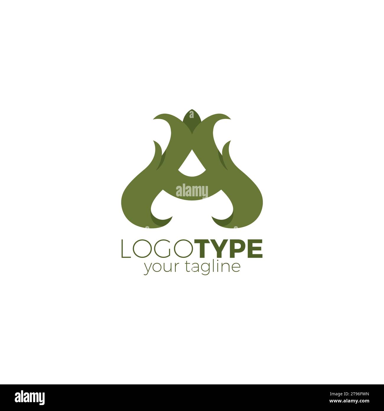 Letter A Nature Logo Simple. A Initial Logo Stock Vector Image & Art ...
