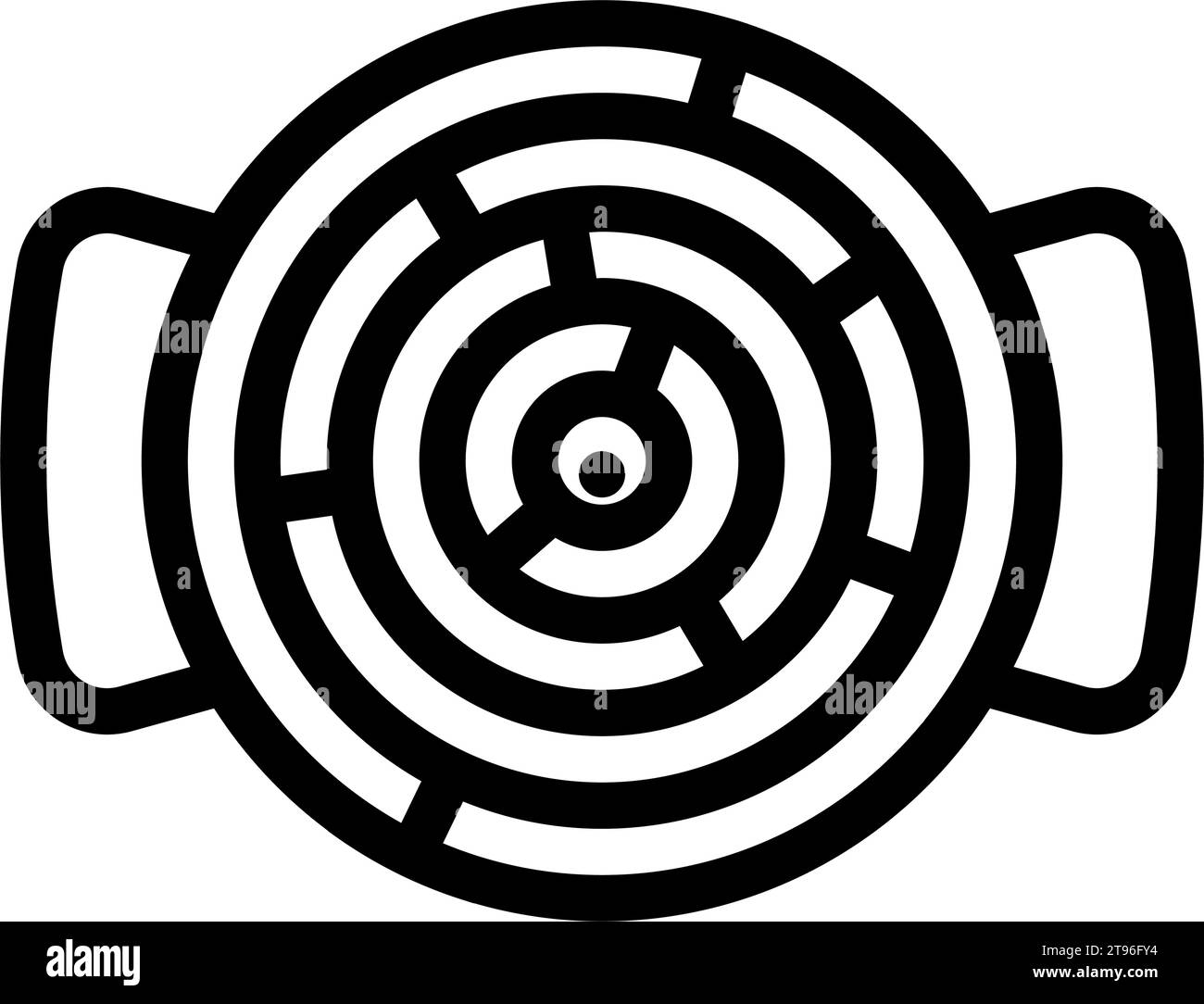 marble maze fidget toy line icon vector illustration Stock Vector Image ...