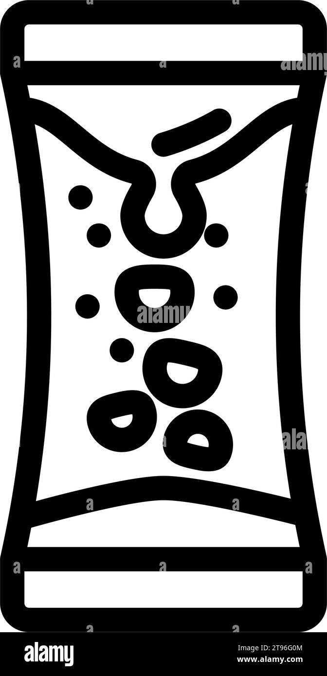 liquid timer fidget toy line icon vector illustration Stock Vector ...