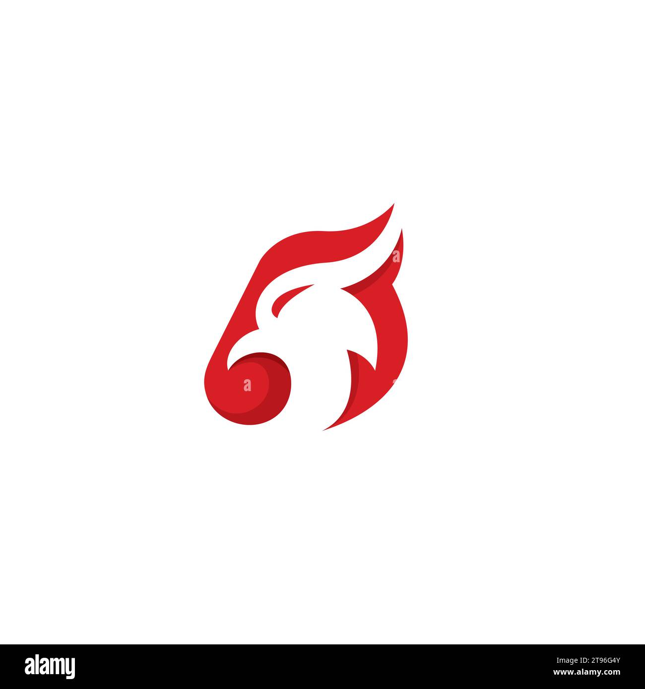 Phoenix Abstract Logo Simple Design. Bird Head Logo Stock Vector Image ...