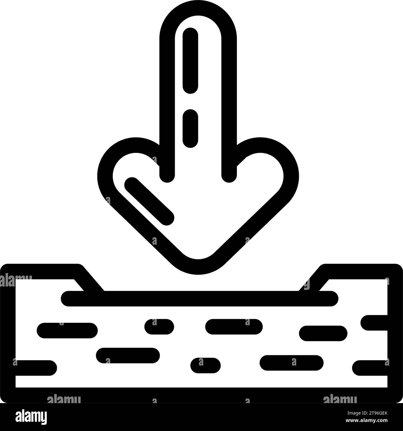 Arrow down loading document hi-res stock photography and images - Alamy