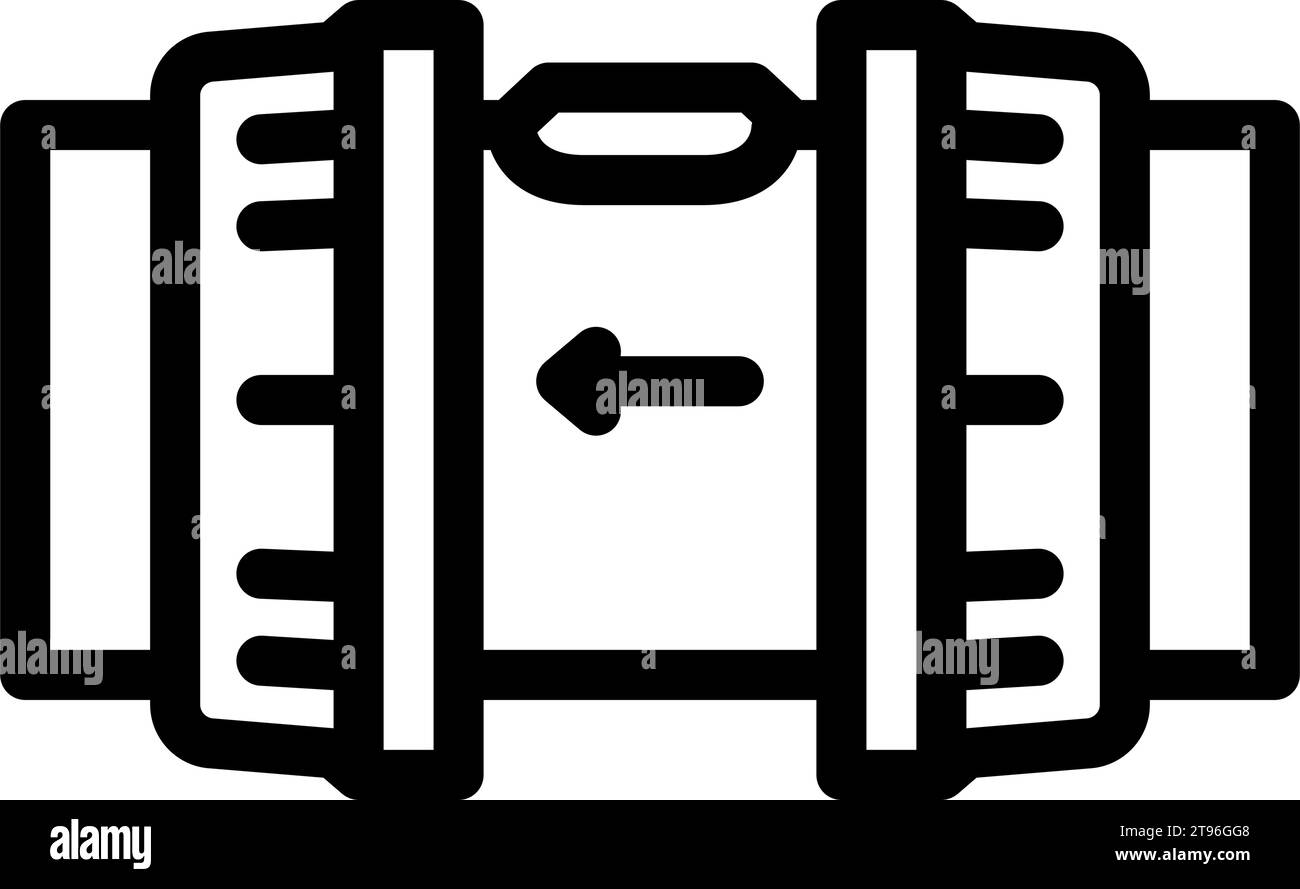 business pipeline line icon vector illustration Stock Vector Image ...