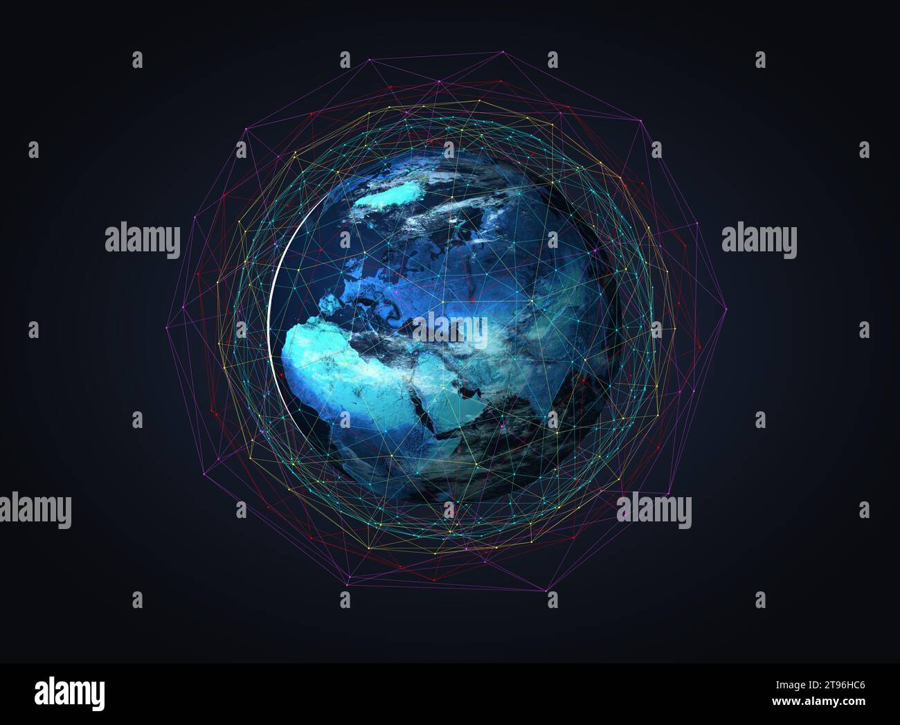 Satellites around earth hi-res stock photography and images - Alamy