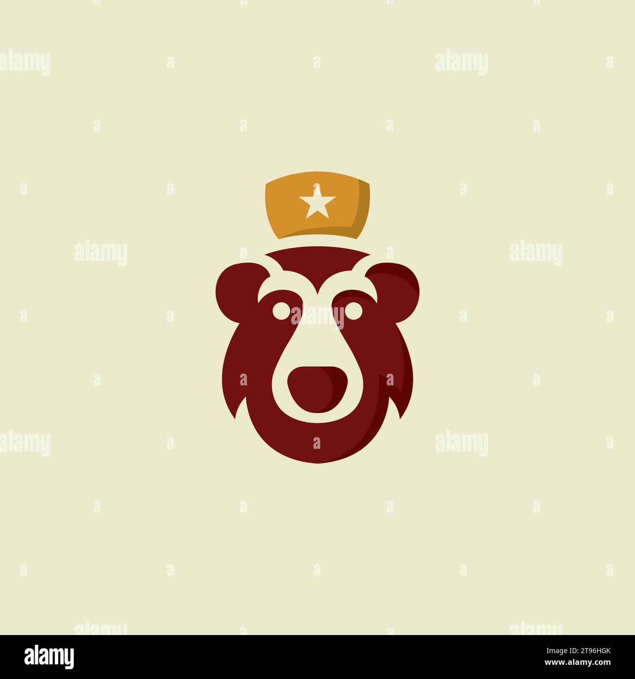 bear logo simple and unique design Stock Vector Image & Art - Alamy