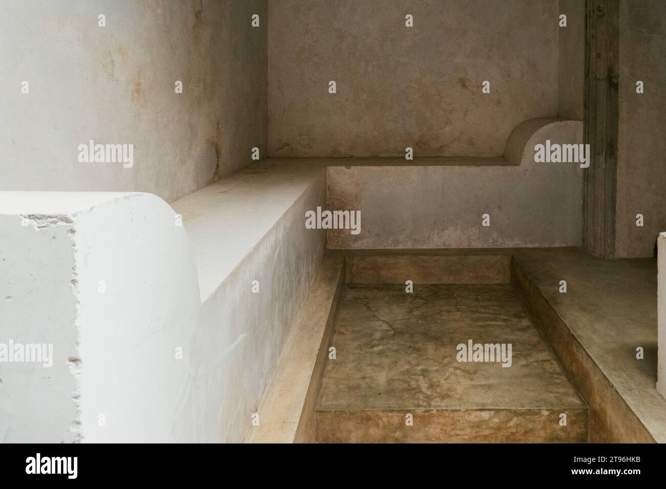 View of public benches in Lamu Isand, Kenya Stock Photo - Alamy