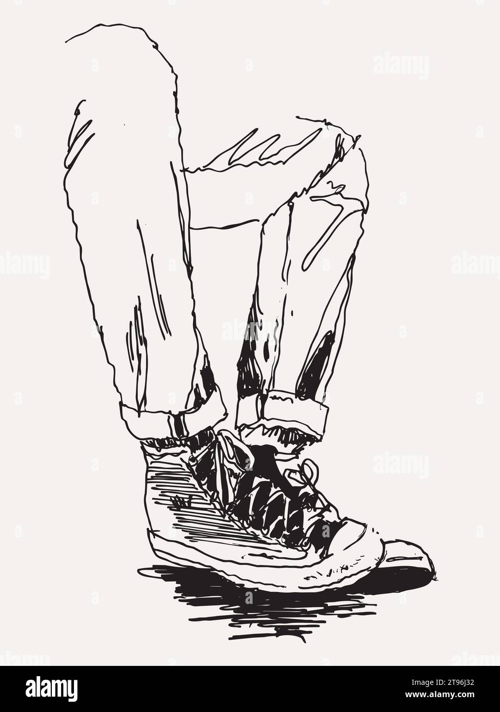 Cartoon pair jeans hi-res stock photography and images - Alamy