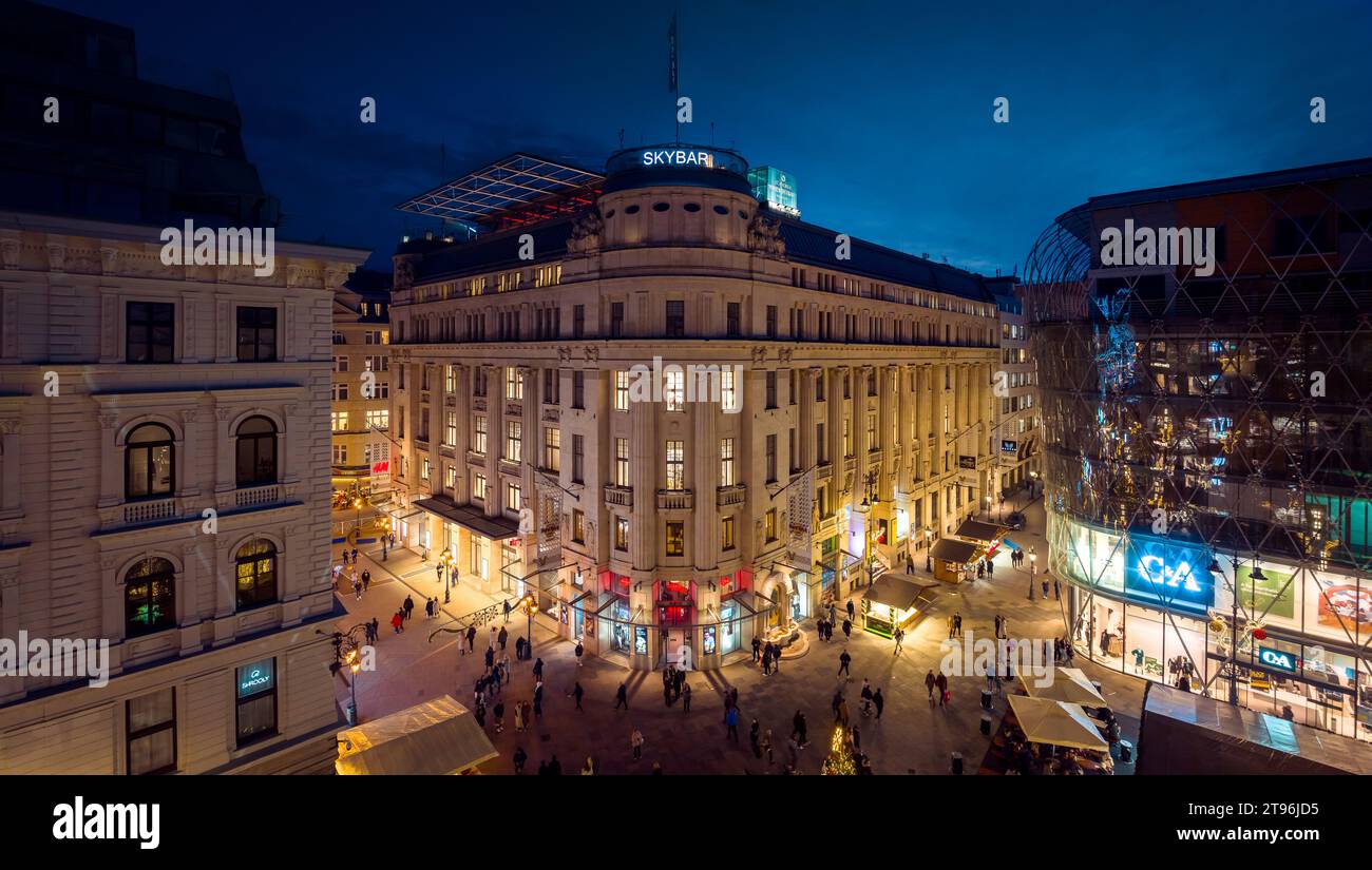 Iconic building at crossroads of Vaci street and Fashion street in ...