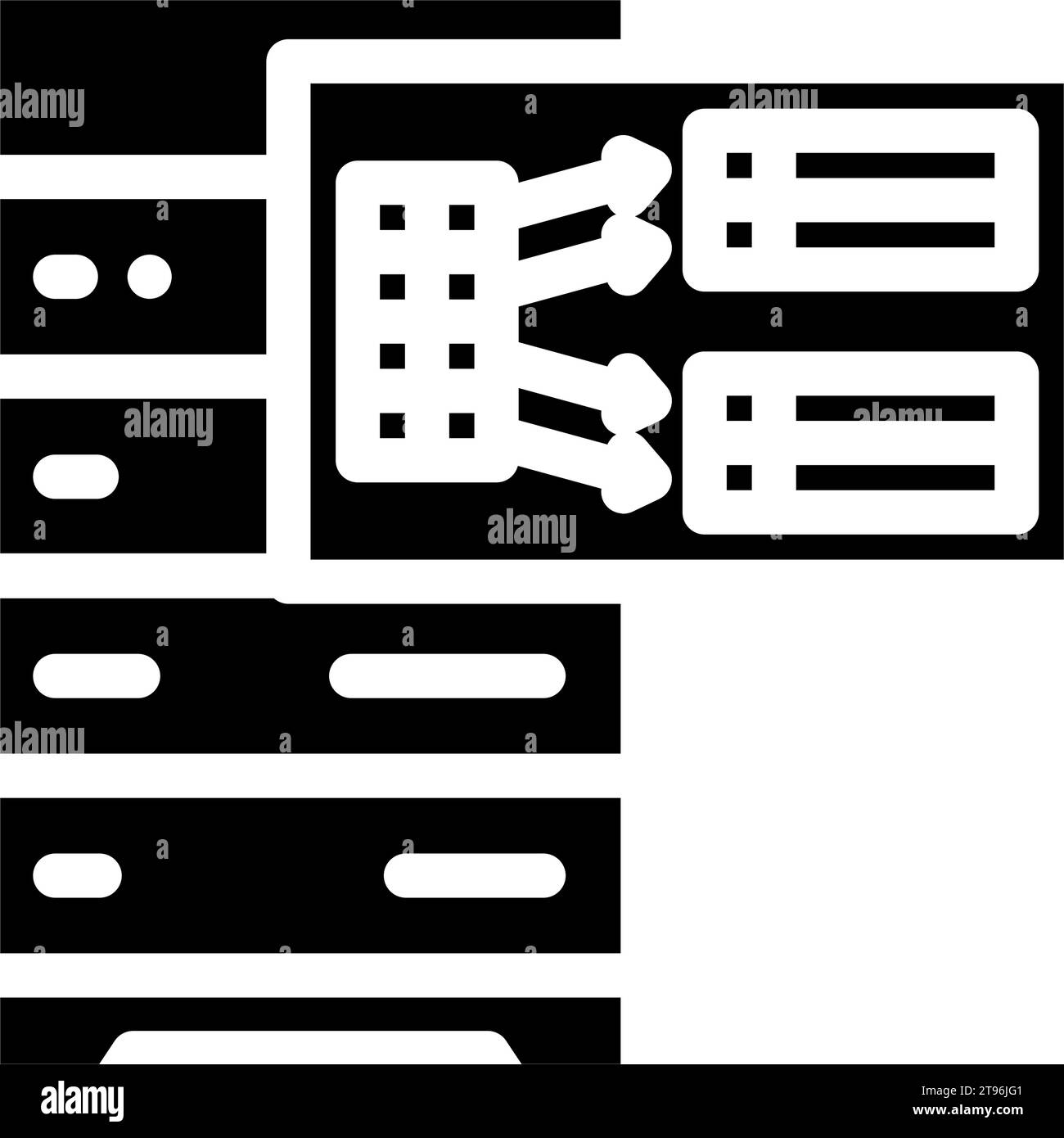 Indexing Data Database Glyph Icon Vector Illustration Stock Vector Image And Art Alamy 7323