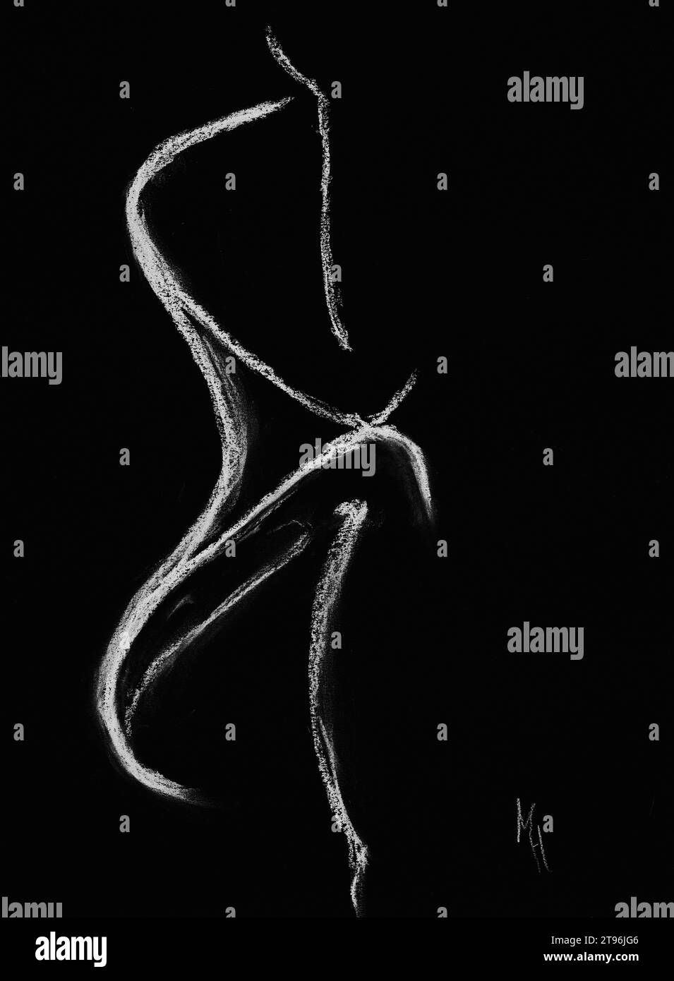 A black background with a white smoke trail that frames the silhouette ...