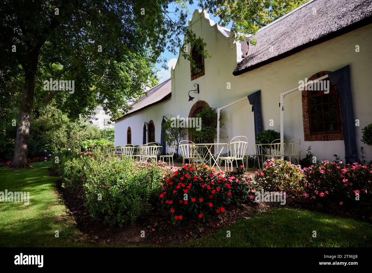 The Rust en Vrede Wine Estate winery located in Stellenbosch region of ...