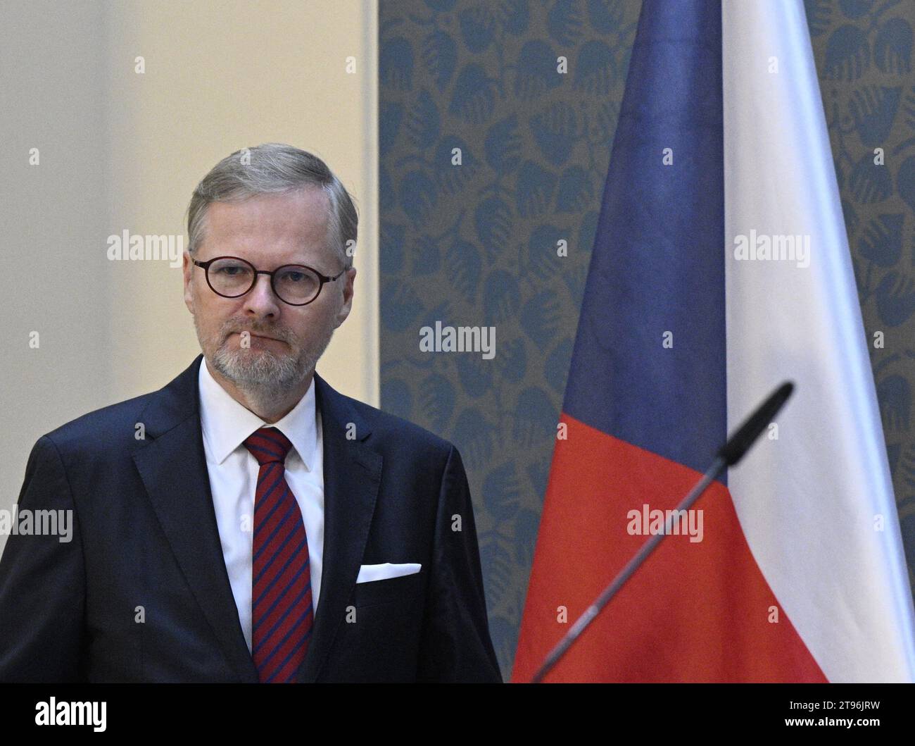 Prague, Czech Republic. 23rd Nov, 2023. Czech Prime Minister Petr Fiala ...
