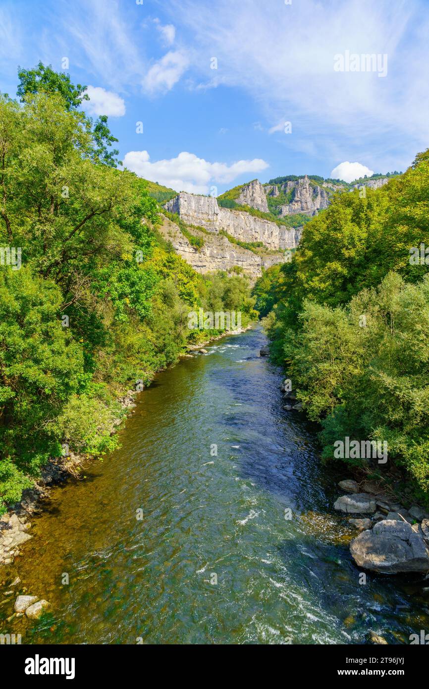 View of the Iskar River and Gorge, in the Balkan Mountains, Bulgaria ...