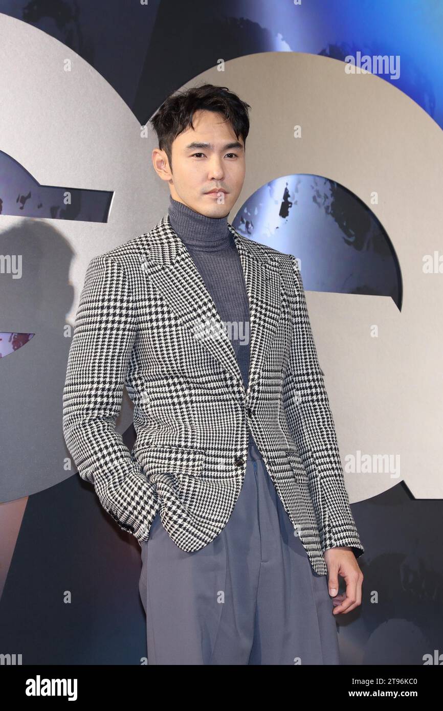 Taiwanese actor and model Ethan Juan attends a GQ Men activity in Taipei City, Taiwan, 20 ...