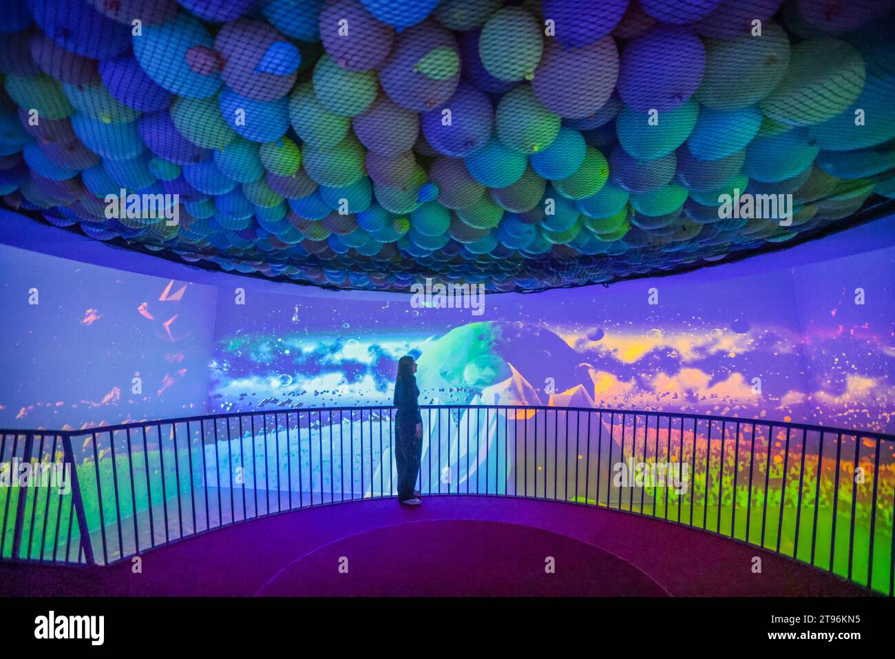 London, UK. 23rd Nov, 2023. In this multi-sensory experience, visitors ...