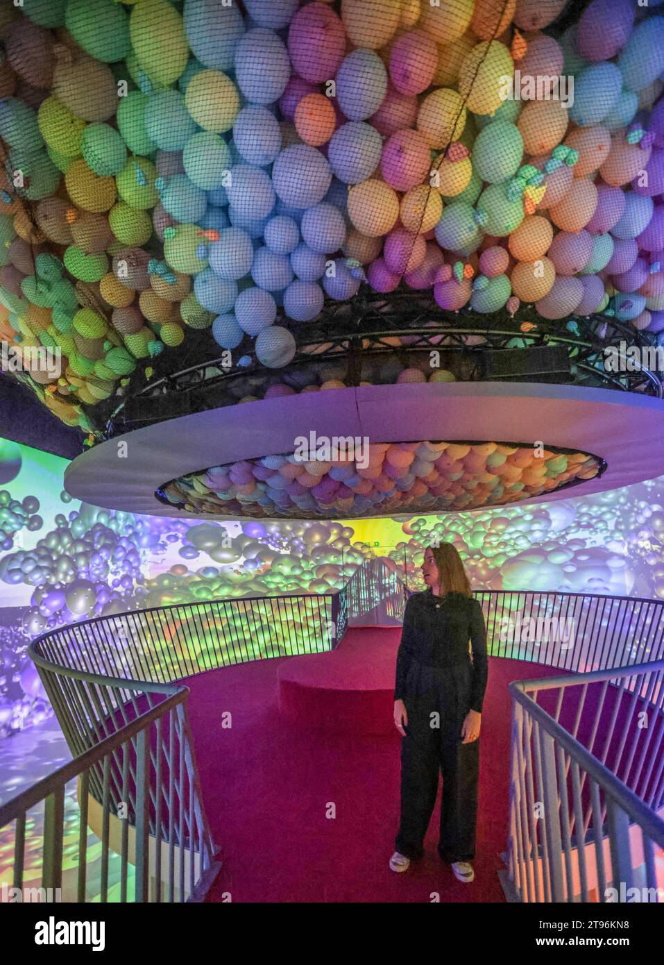 London, UK. 23rd Nov, 2023. In this multi-sensory experience, visitors ...