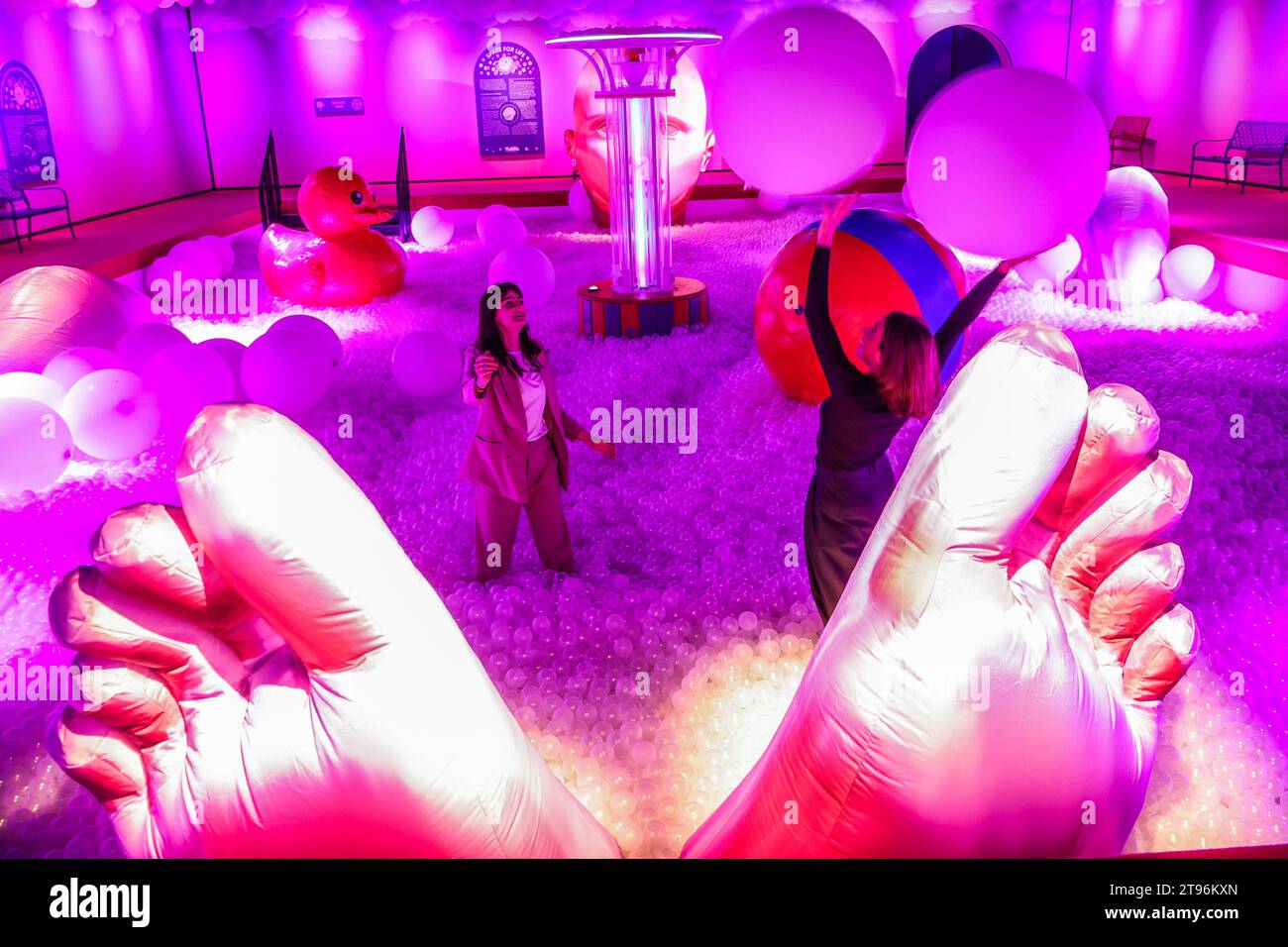 London, UK. 23rd Nov, 2023. In this multi-sensory experience, visitors ...