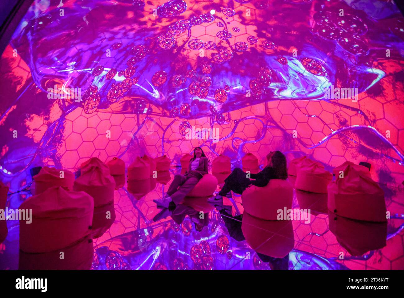 London UK 23 November 2023 Duck Bath, In this multi-sensory experience ...