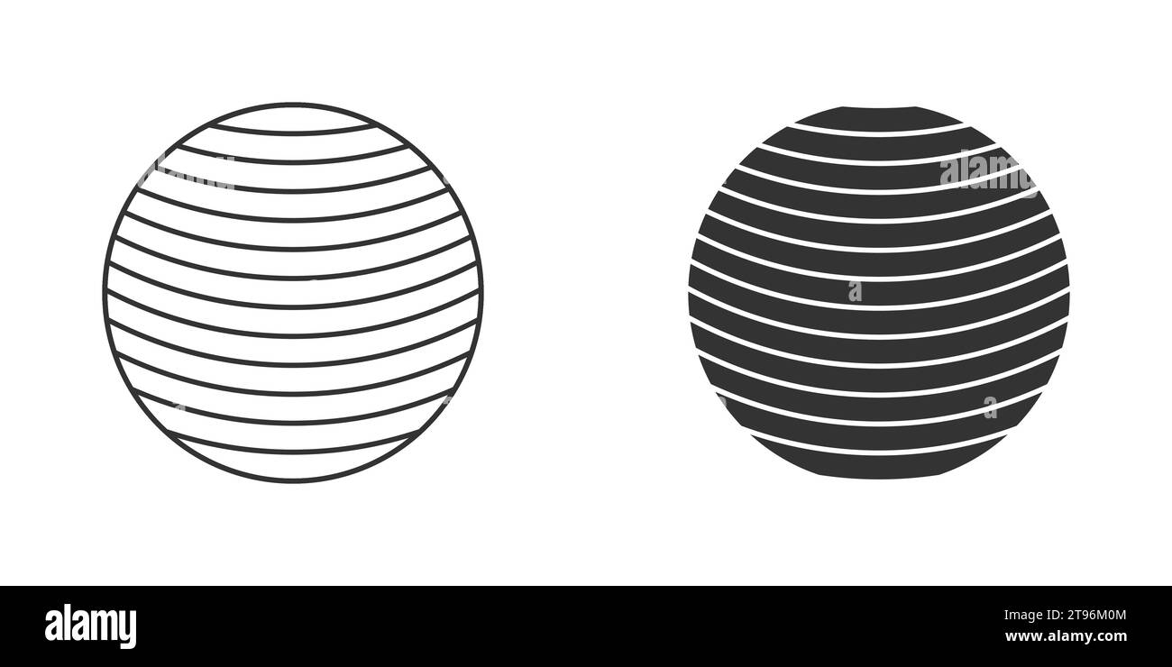 Yoga ball vector vectors hi-res stock photography and images - Alamy