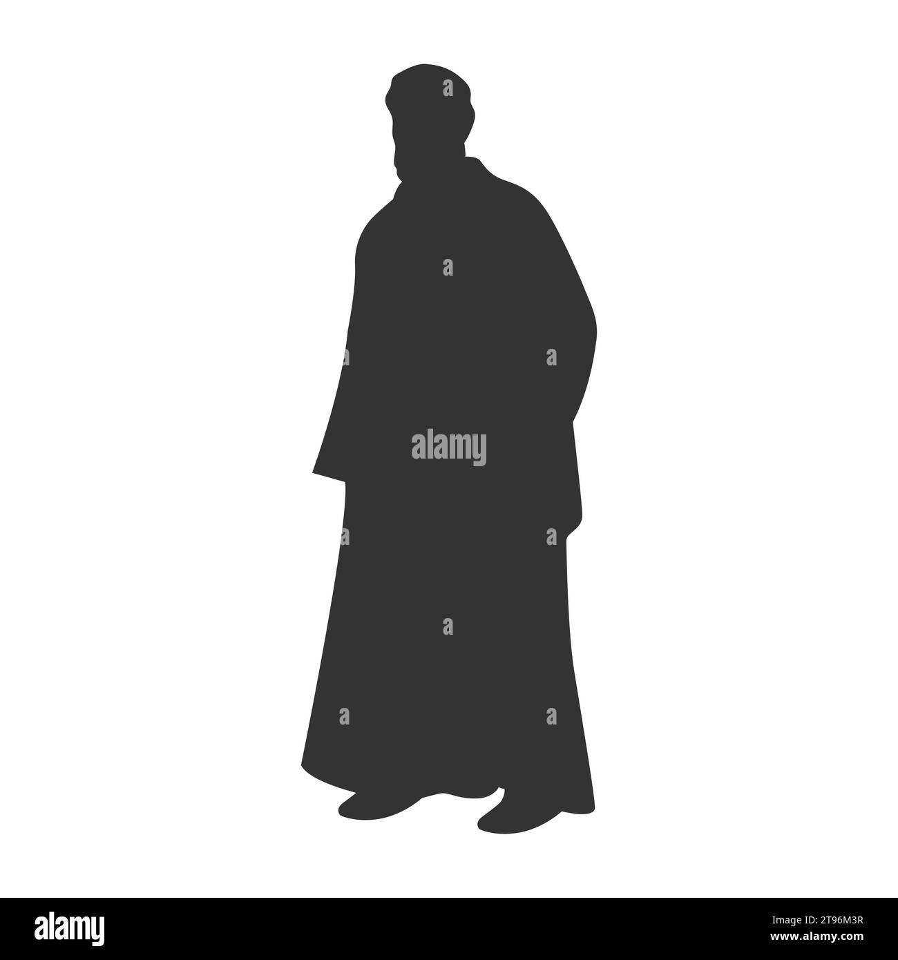 Muslim Arab man silhouette. apostle silhouette. Vector illustration ...