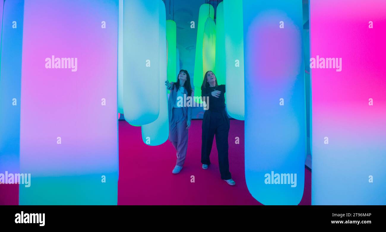 London UK 23 November 2023 Duck Bath, In this multi-sensory experience ...