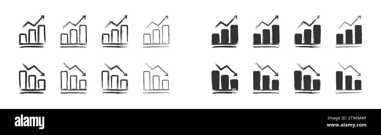 Decline chart icon Cut Out Stock Images & Pictures - Alamy
