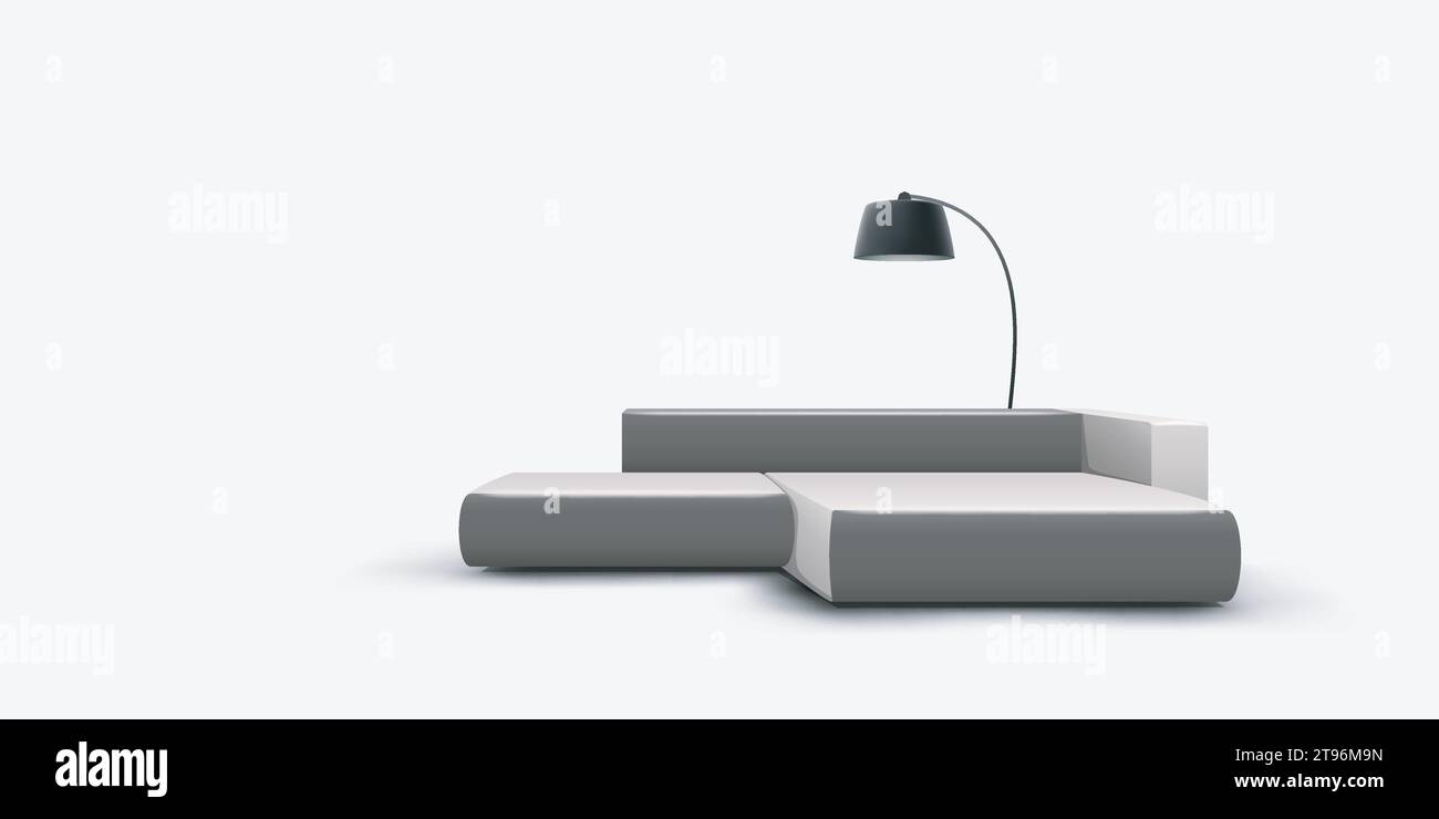 Modern interior room grey Stock Vector Images - Alamy