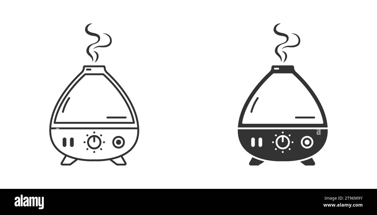 Humidifier icon isolated on a white background. Vector illustration ...