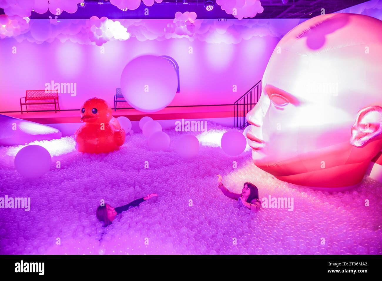 London, UK. 23rd Nov, 2023. In this multi-sensory experience, visitors ...