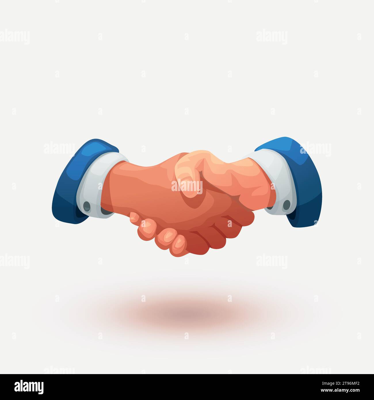 Handshake cooperation success two Stock Vector Images - Alamy