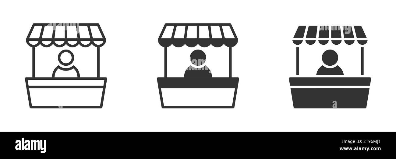 Street market icon. Vector illustration Stock Vector Image & Art - Alamy