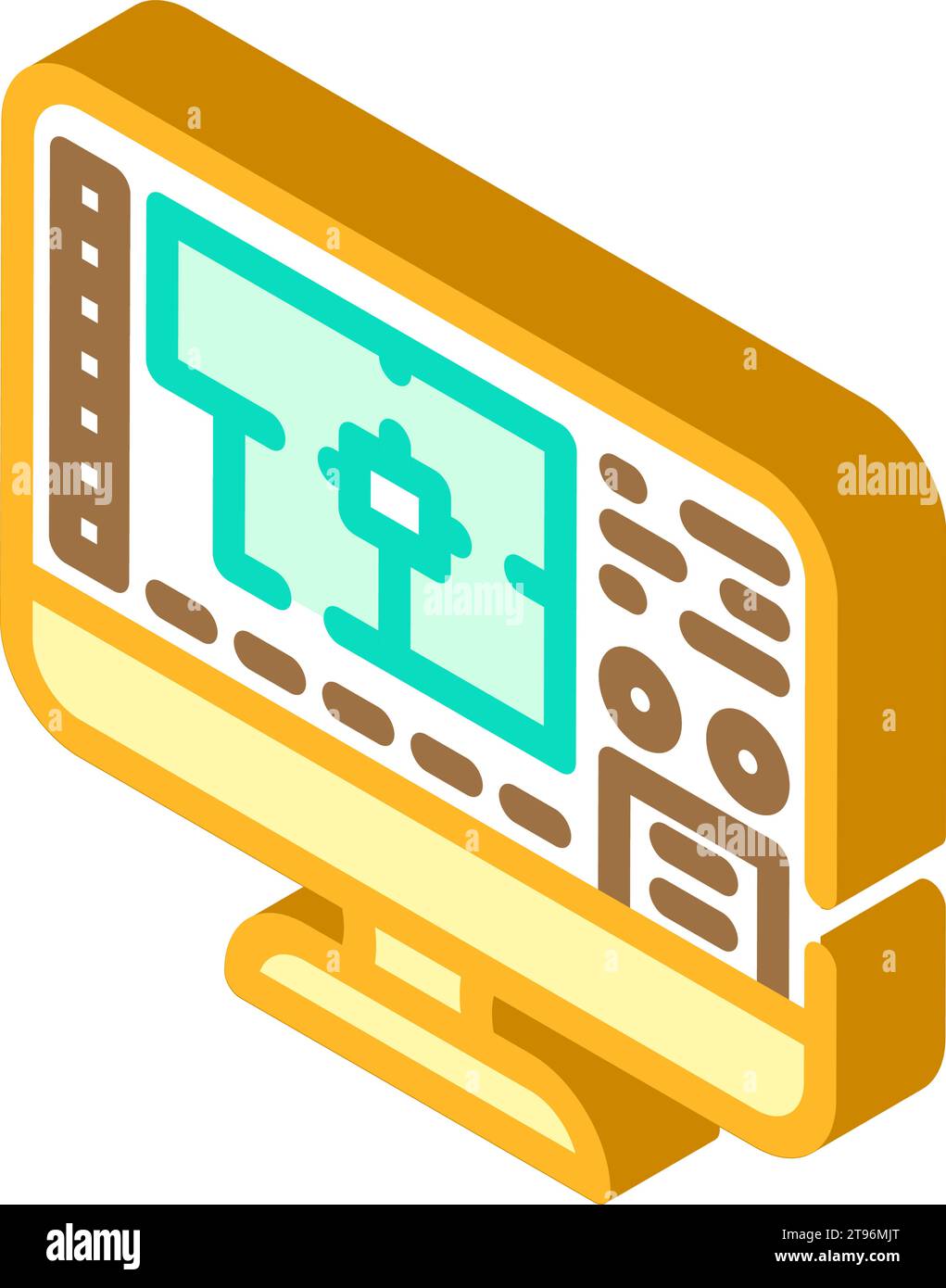 architectural plans drafter isometric icon vector illustration Stock ...