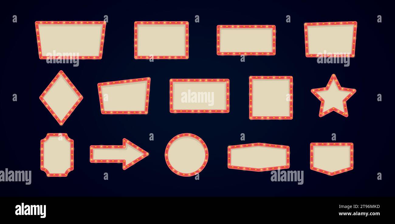 Big shiny sign in Stock Vector Images - Alamy