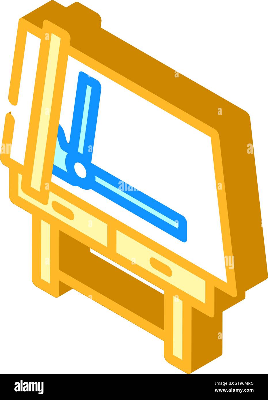 drafting table architectural drafter isometric icon vector illustration ...