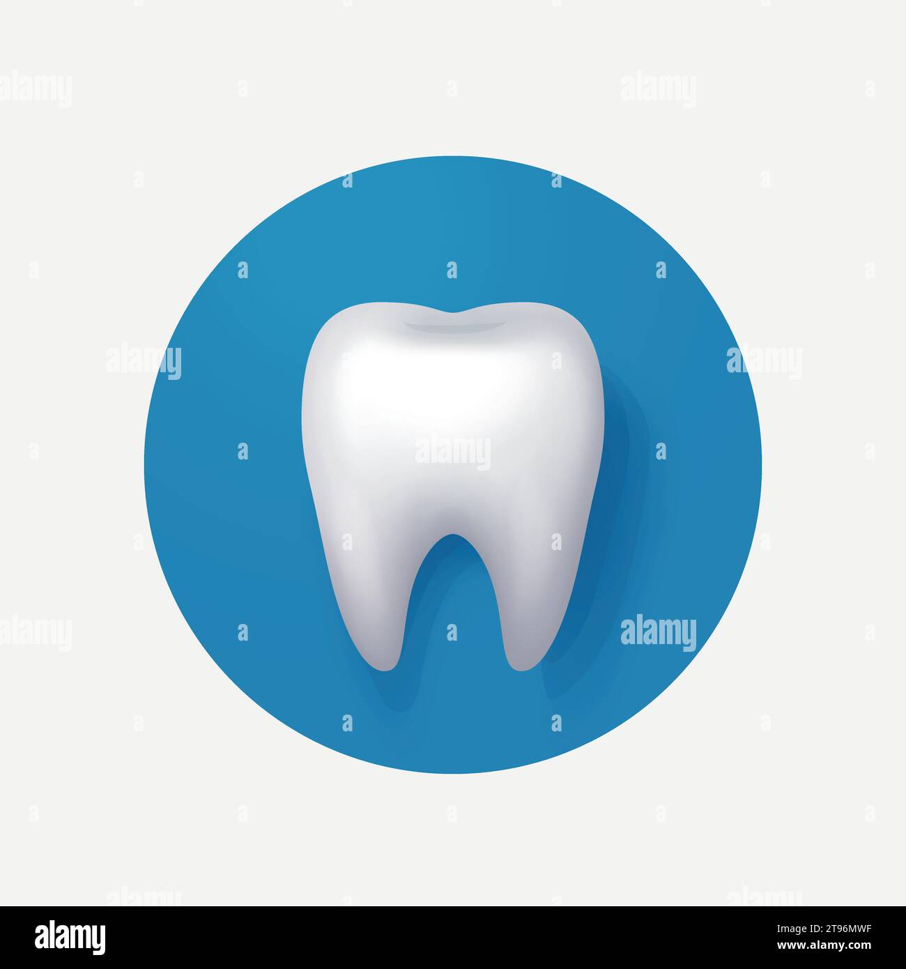 White realistic tooth icon hi-res stock photography and images - Alamy