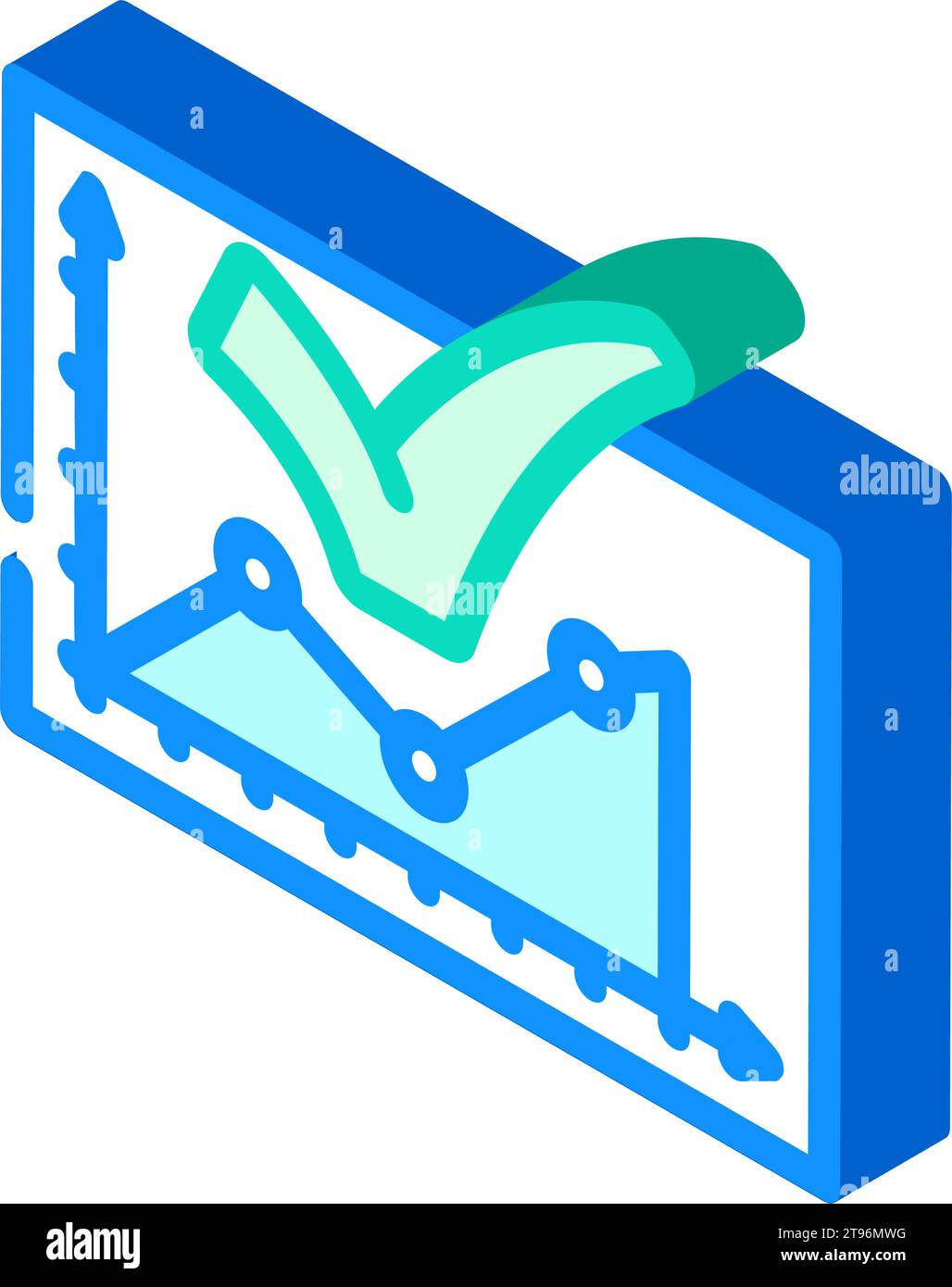 Graph check mark color hi-res stock photography and images - Alamy