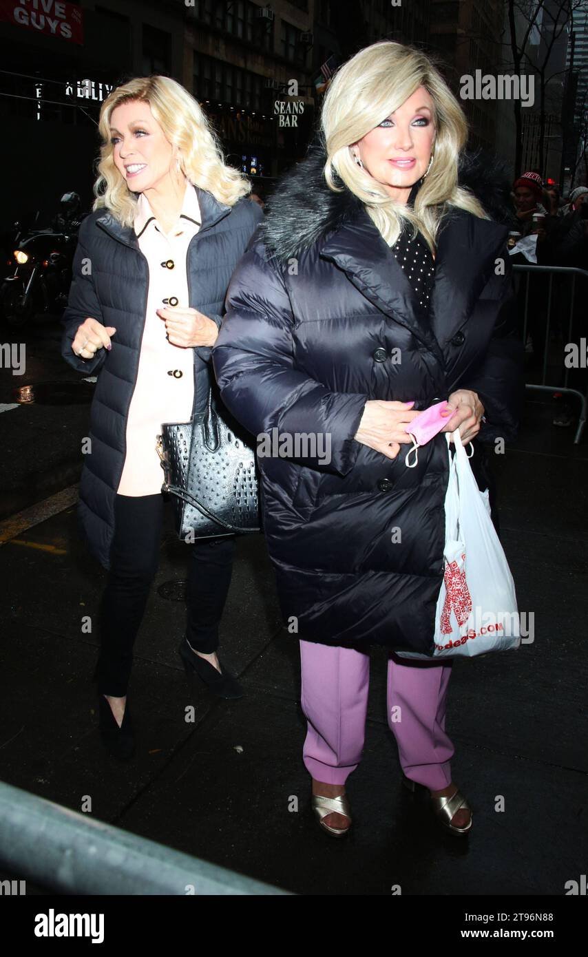NEW YORK, NY- NOVEMBER 22: Donna Mills, Morgan Fairchild seen at NBC s ...