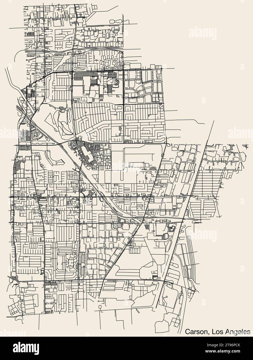 Map of carson city hi-res stock photography and images - Alamy