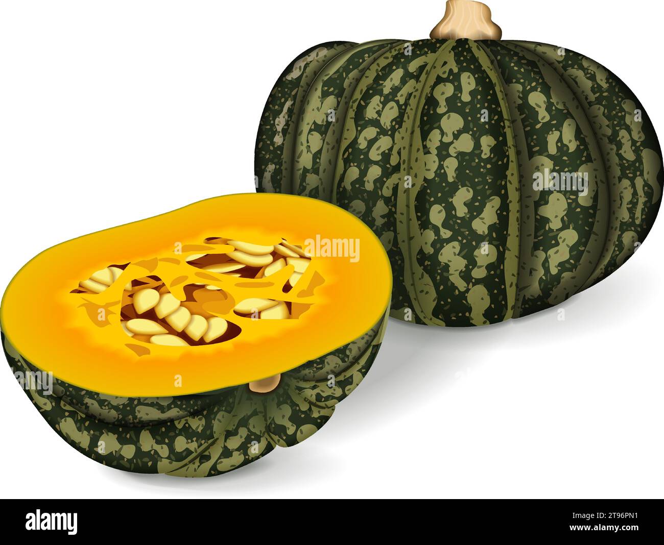 Whole and chopped Kabocha winter squash pumpkins. Chestnut squash ...