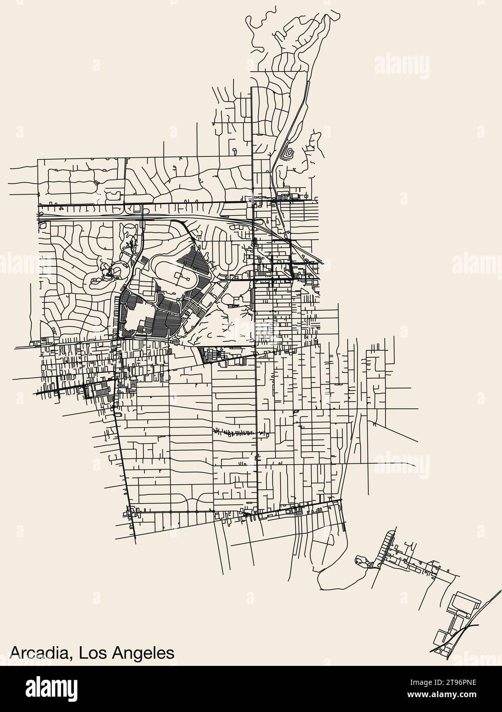 Map of arcadia hi-res stock photography and images - Alamy