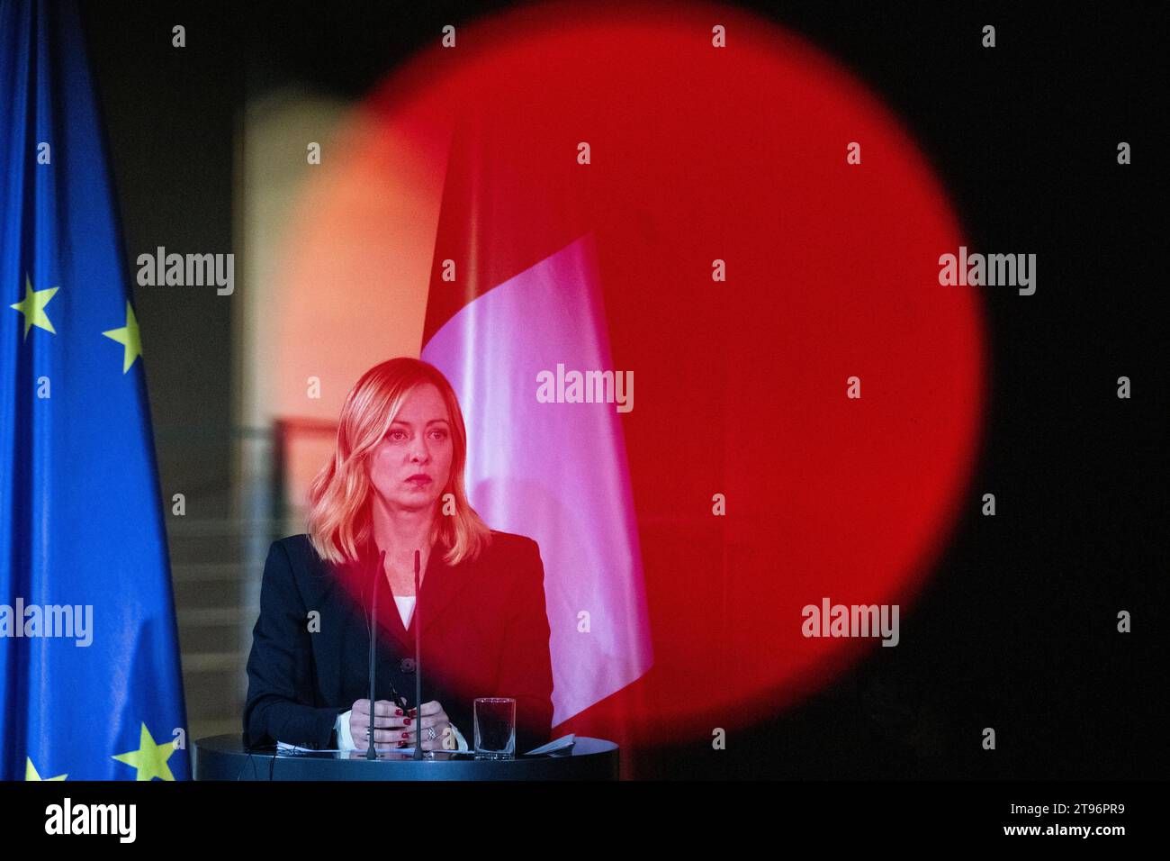 Berlin, Germany. 23rd Nov, 2023. Giorgia Meloni, Prime Minister of ...