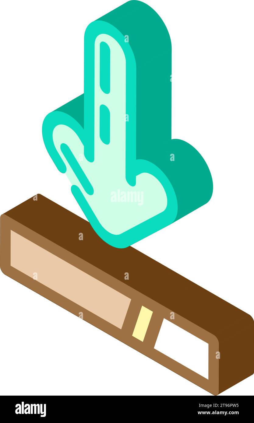 arrow pointing loading process isometric icon vector illustration Stock Vector Image & Art - Alamy