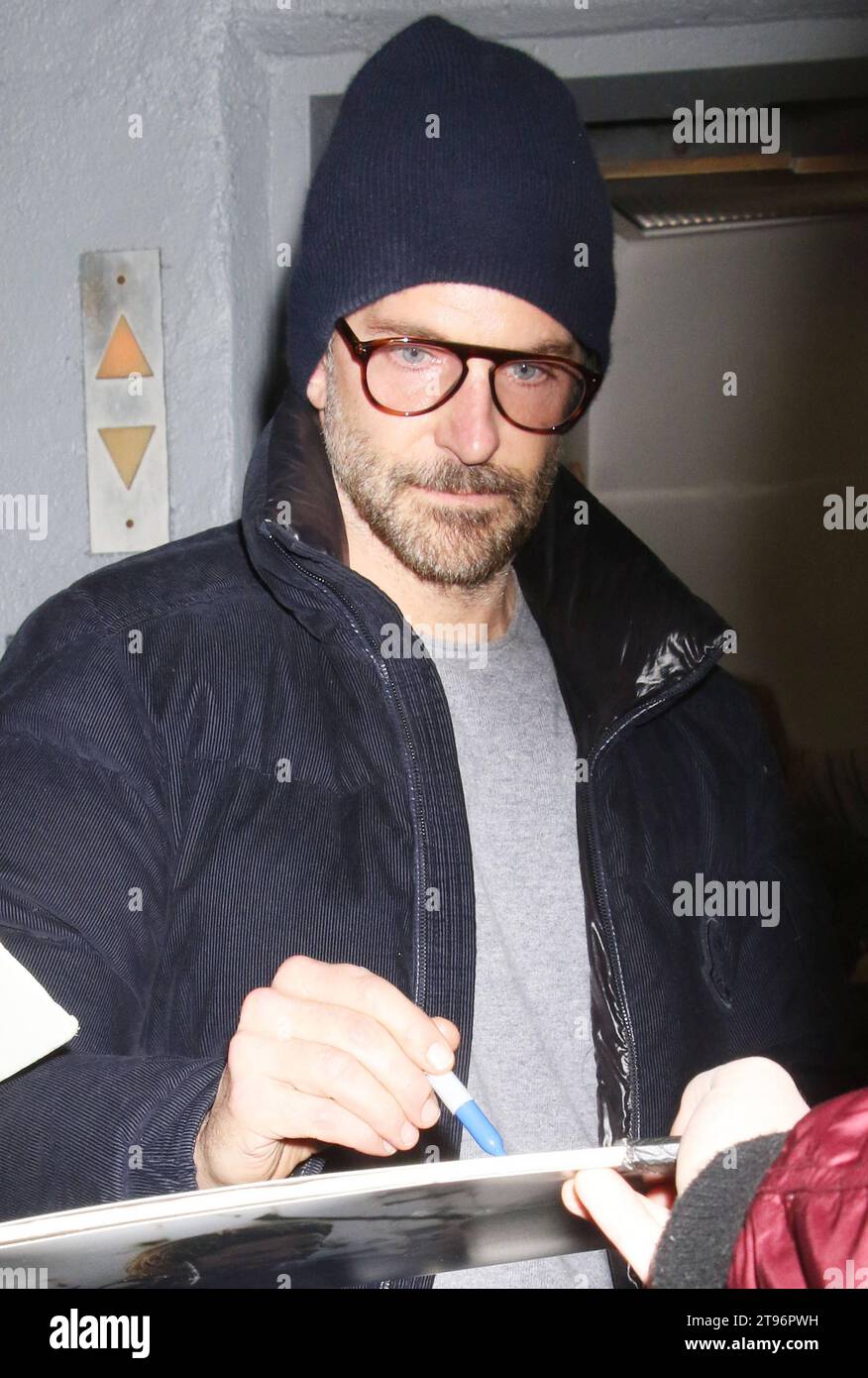 NEW YORK, NY- NOVEMBER 22: Bradley Cooper seen arriving at a screening ...